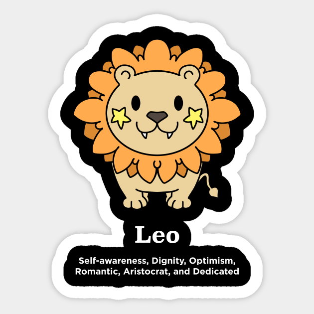 Leo Zodiac Sign Horoscope Horoscopes Sticker Teepublic
